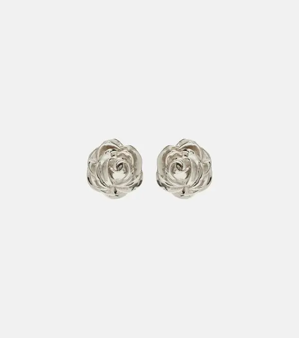 Magda Butrym Rose Stud Earrings - Silver