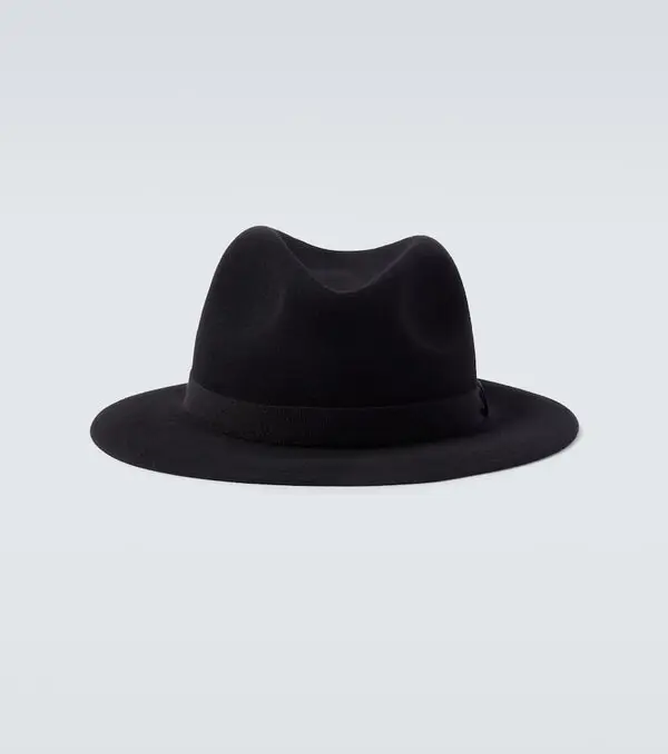 Borsalino Jared Wool And Cashmere Felt Hat - Black