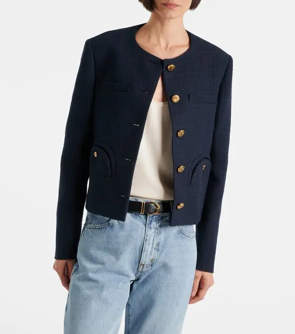 BLAZÉ MILANO Shamo Cotton-blend Tweed Jacket