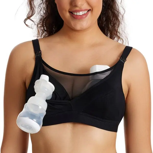MOMCOZY Hf018 Pumping & Nursing Bra - Black