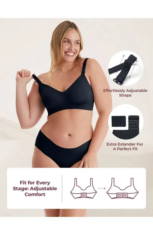 MOMCOZY Yn21 Maternity Nursing Bra - Black