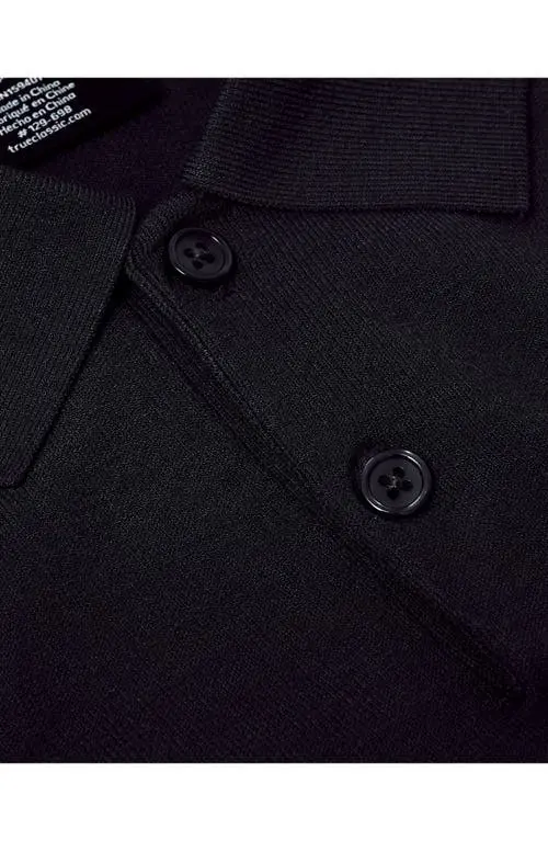 True Classic Sweater Polo - Black