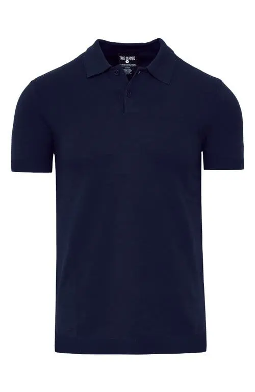 True Classic Sweater Polo - Navy