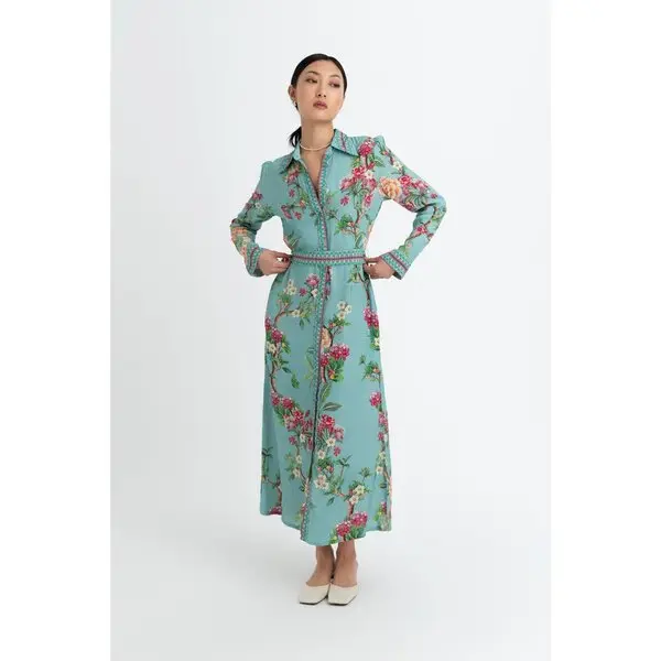 RAISHMA Enola Midi Dress - Green
