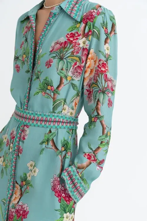 RAISHMA Enola Midi Dress - Green