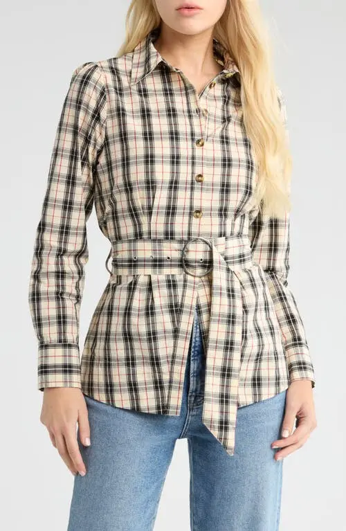 DAMSON MADDER Harley Plaid Button-up Shirt