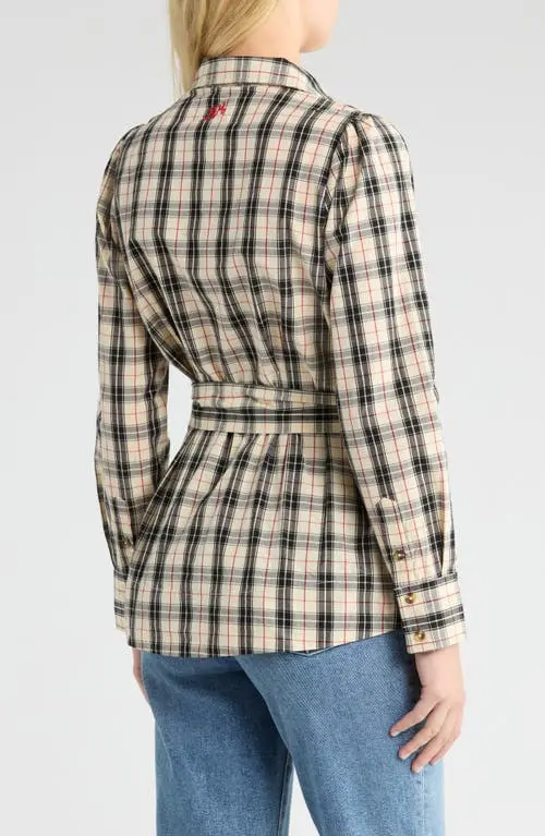 DAMSON MADDER Harley Plaid Button-up Shirt