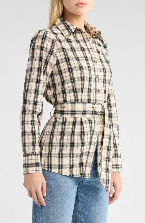 DAMSON MADDER Harley Plaid Button-up Shirt