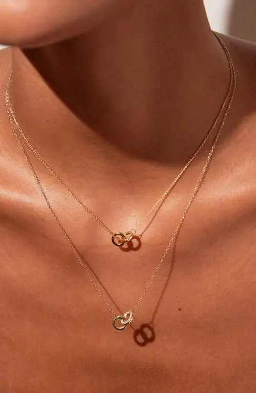 AURATE Connection Necklace - 14k Gold