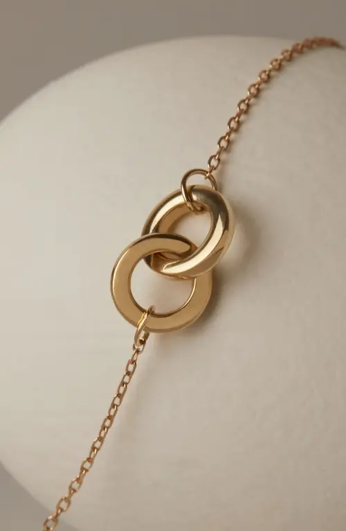 AURATE Connection Necklace - 14k Gold