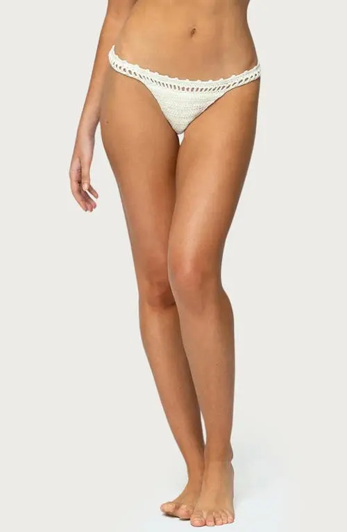 EDIKTED Enzo Crochet Bikini Bottoms