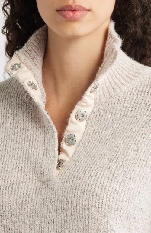 525 America Snap Front Henley Sweater