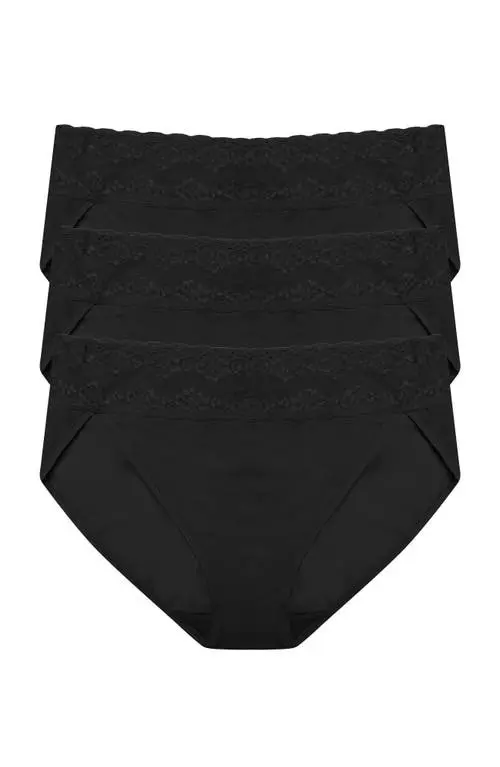 Natori Bliss Perfection French Cut Brief 3-pack - Black