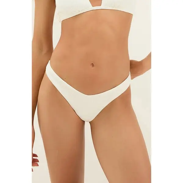 VIX PAULA HERMANNY Solid Bikini Bottom - White