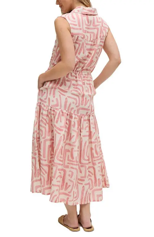 RAFFYA Holly Warhol Print Maxi Dress