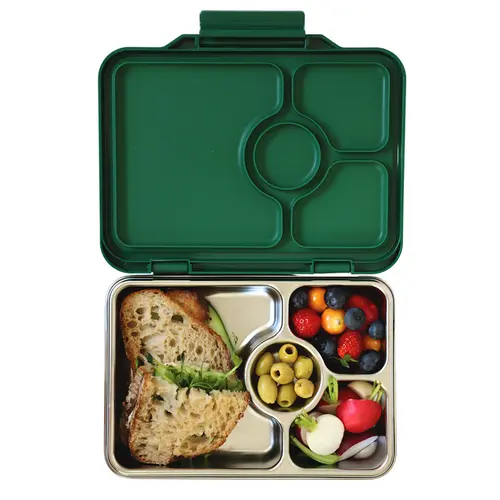 YUMBOX Prêt Stainless Steel Leakproof Bento Lunch Box - Dublin Green