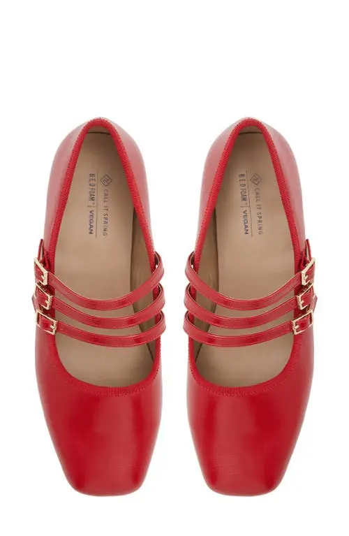 CALL IT SPRING BY ALDO Kamelie Mary Jane Flat - Red