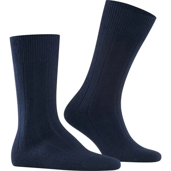 Falke Lhasa Wool-blend Socks - Dark Navy