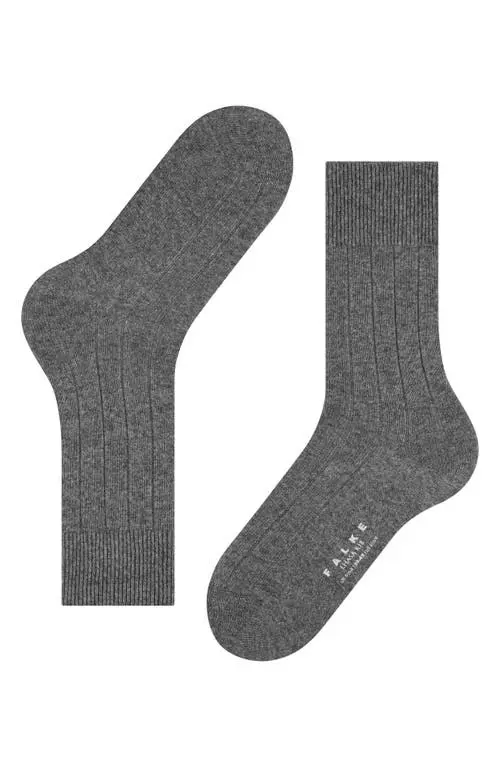 Falke Lhasa Wool-blend Socks - Light Grey