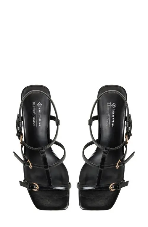 CALL IT SPRING BY ALDO Saphiraa Ankle Strap Sandals - Black
