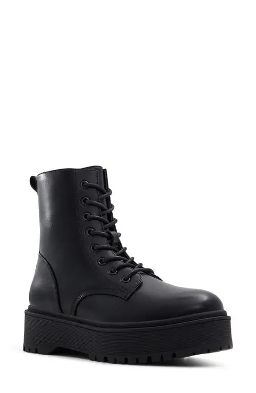 CALL IT SPRING BY ALDO Jadyn Platform Combat Boots - Black