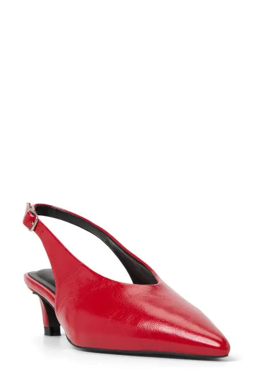 CALL IT SPRING BY ALDO Monett Pointed-toe Kitten Heel Slingback Pumps - Bright Red