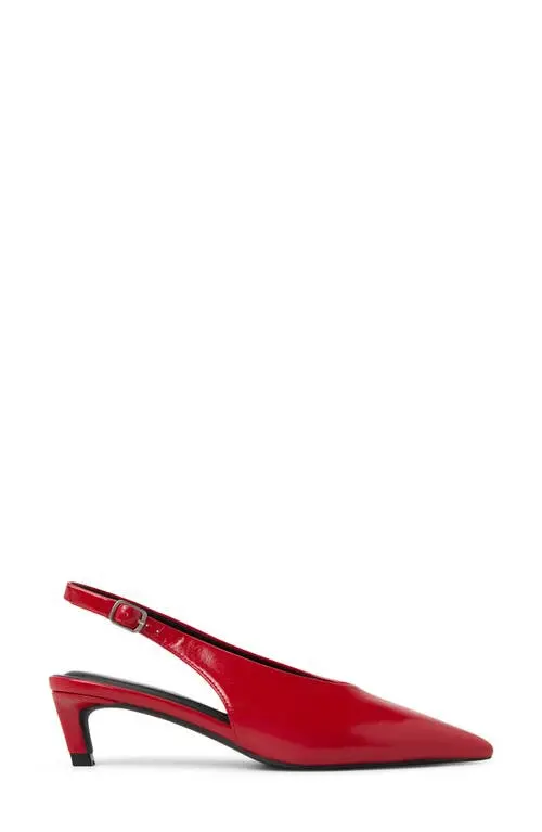 CALL IT SPRING BY ALDO Monett Pointed-toe Kitten Heel Slingback Pumps - Bright Red