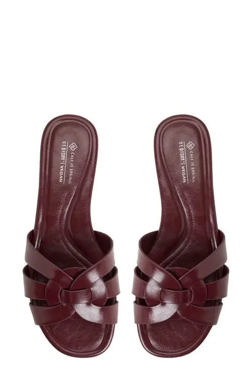 CALL IT SPRING BY ALDO Allee Slide Sandal - Bordo