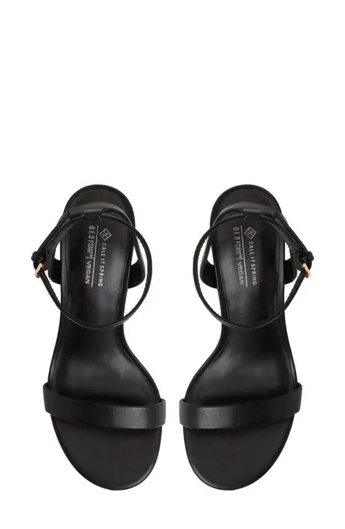 CALL IT SPRING BY ALDO Madelyyn Ankle Strap Sandal - Black