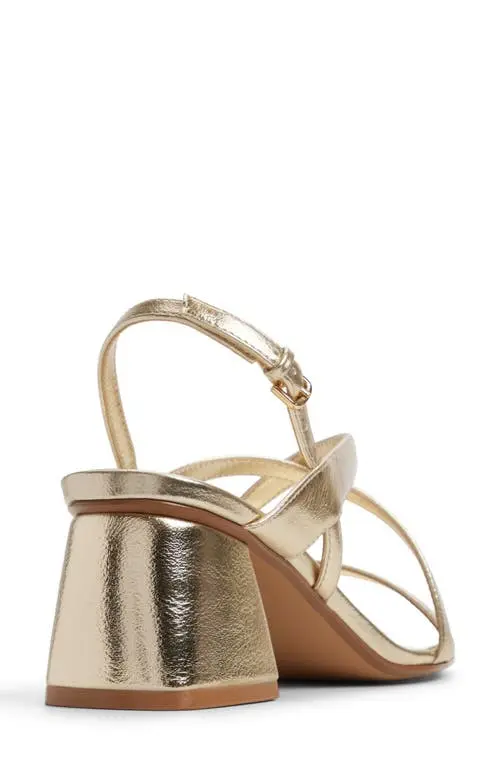 CALL IT SPRING BY ALDO Strappy Sandals With Block Heel - Gold