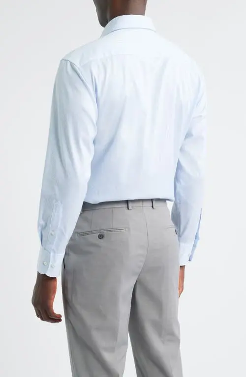 1863 BY ETERNA Stripe Non-iron Cotton Twill Dress Shirt