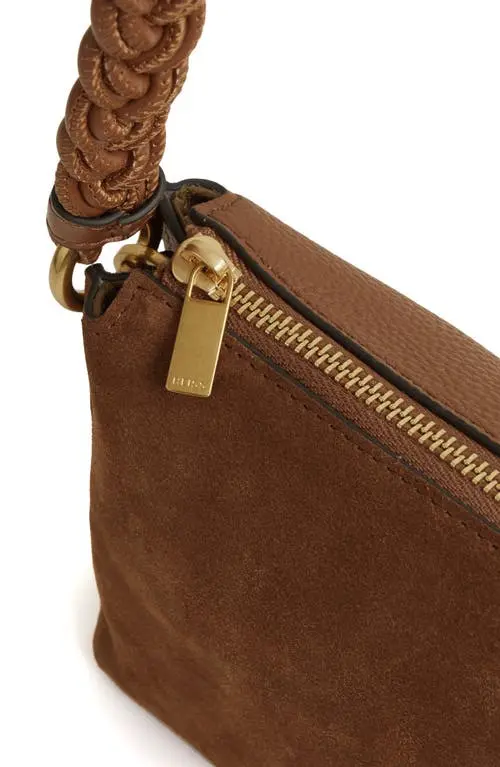 REISS Suede Crossbody Bag