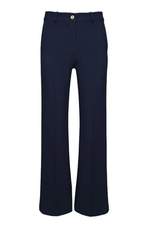 SAINT + SOFIA Cambridge Tailored Wide Leg Pant - Blue