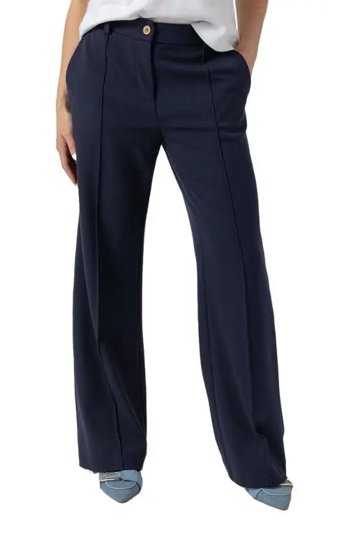 SAINT + SOFIA Cambridge Tailored Wide Leg Pant - Blue