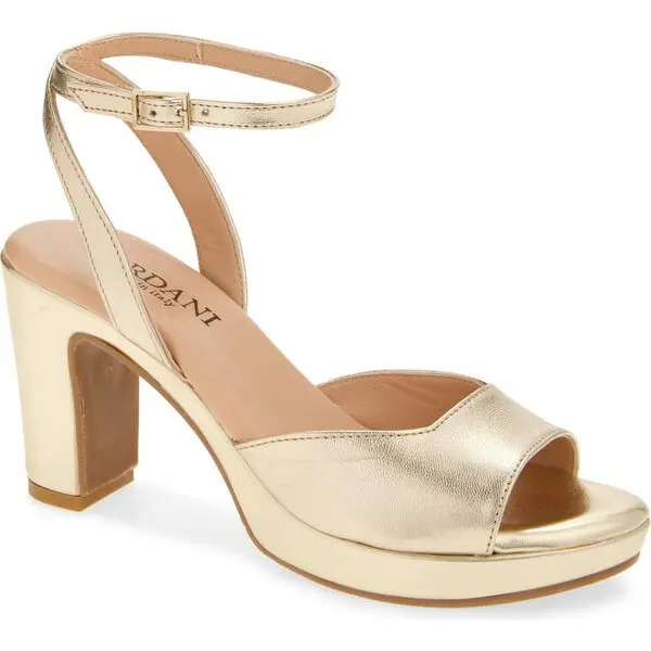 Cordani Vita Ankle Strap Platform Sandal - Platino