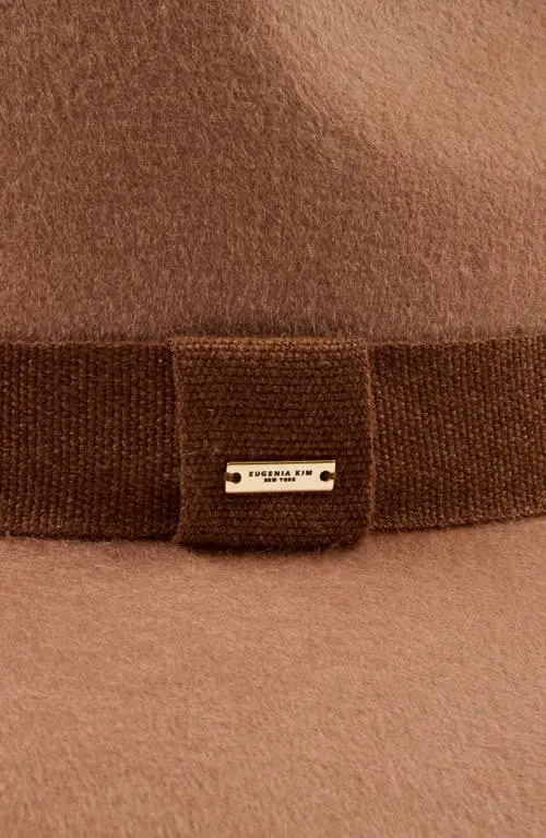 Eugenia Kim Emmanuelle Wool Felt Fedora - Camel