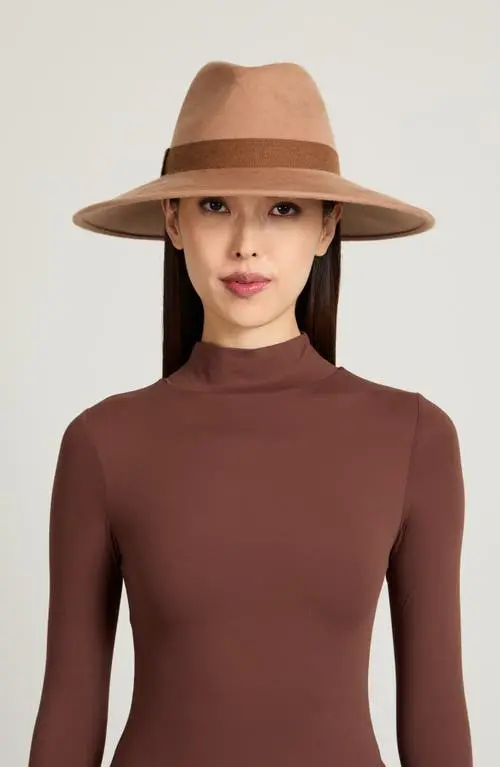 Eugenia Kim Emmanuelle Wool Felt Fedora - Camel