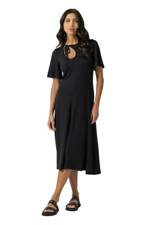 SAINT + SOFIA Freya Tie Midi Dress