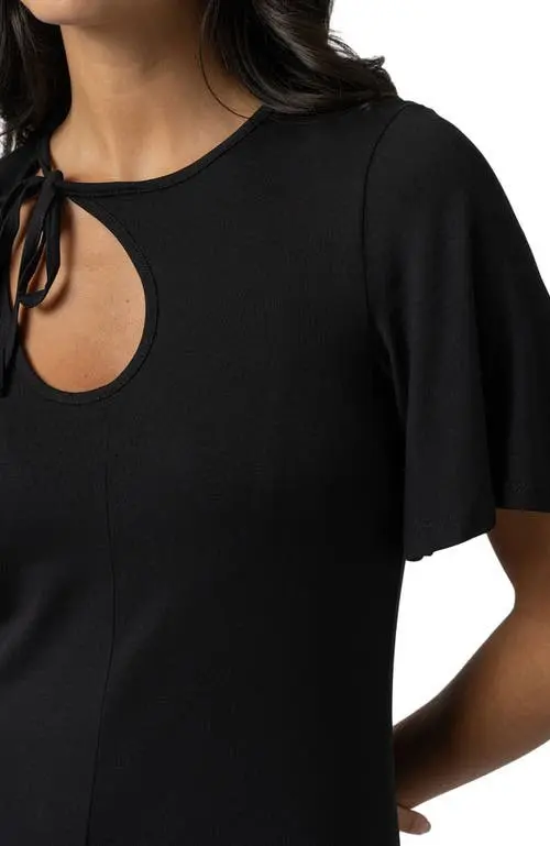 SAINT + SOFIA Freya Tie Midi Dress