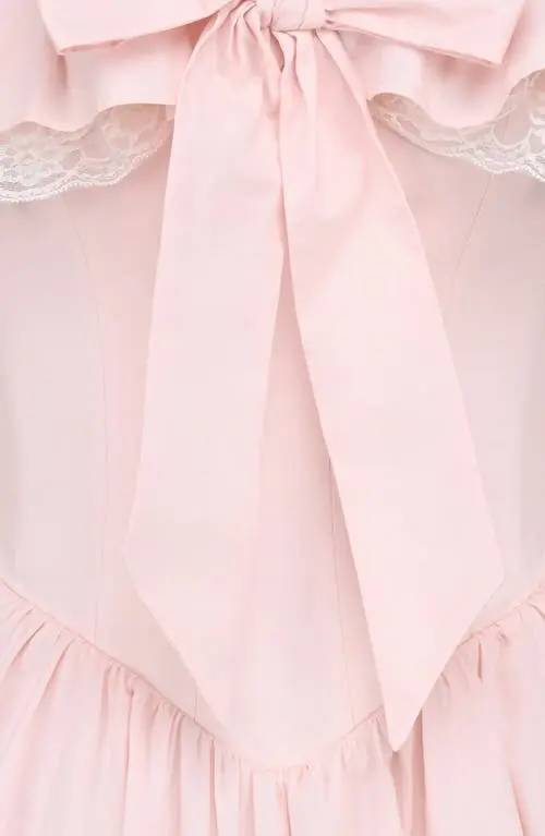 House Of Cb Jaide Off-the-shoulder Mini Dress - Pink