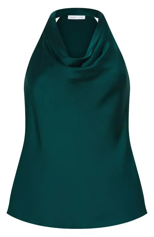 City Chic Cowl Neck Satin Top