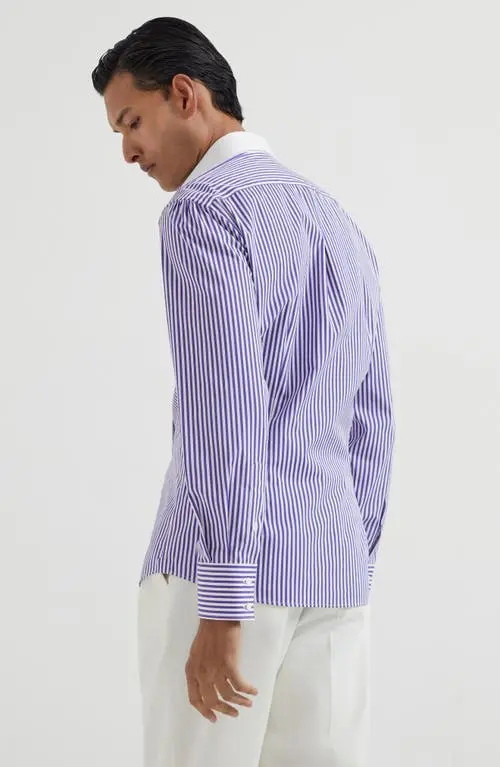 Brunello Cucinelli Shirt With White Collar
