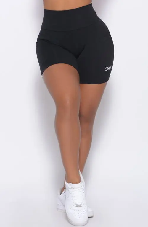 BOMBSHELL SPORTSWEAR Pocket Biker Shorts - Black