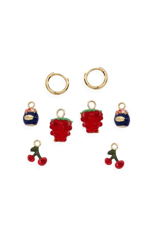 ALEX AND ANI Picnic Interchangeable Huggie Set - Red