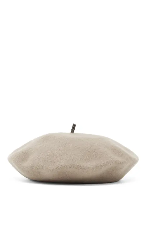 Brunello Cucinelli Wool Beret - Beige