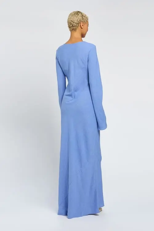 DASKA Maxi Dress With Metal Belt