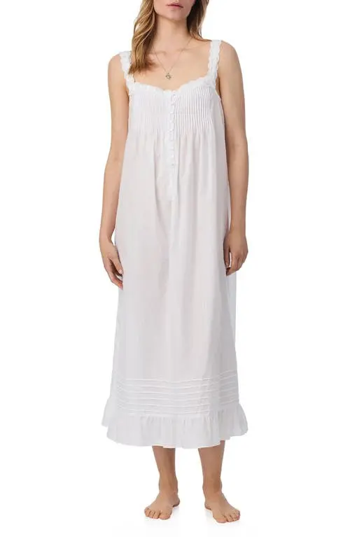 Eileen West Sleeveless Ballet Nightgown - White