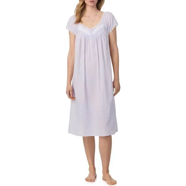Eileen West Cap Sleeve Waltz Nightgown - Lavender