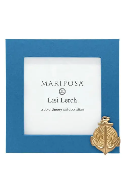 MARIPOSA Anchor 4 X 4-inch Picture Frame - Blue