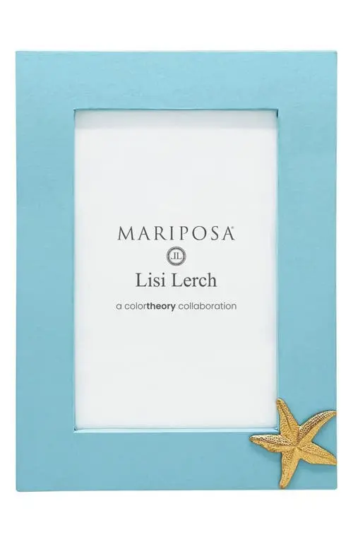 MARIPOSA Starfish 4 X 6-inch Picture Frame - Blue